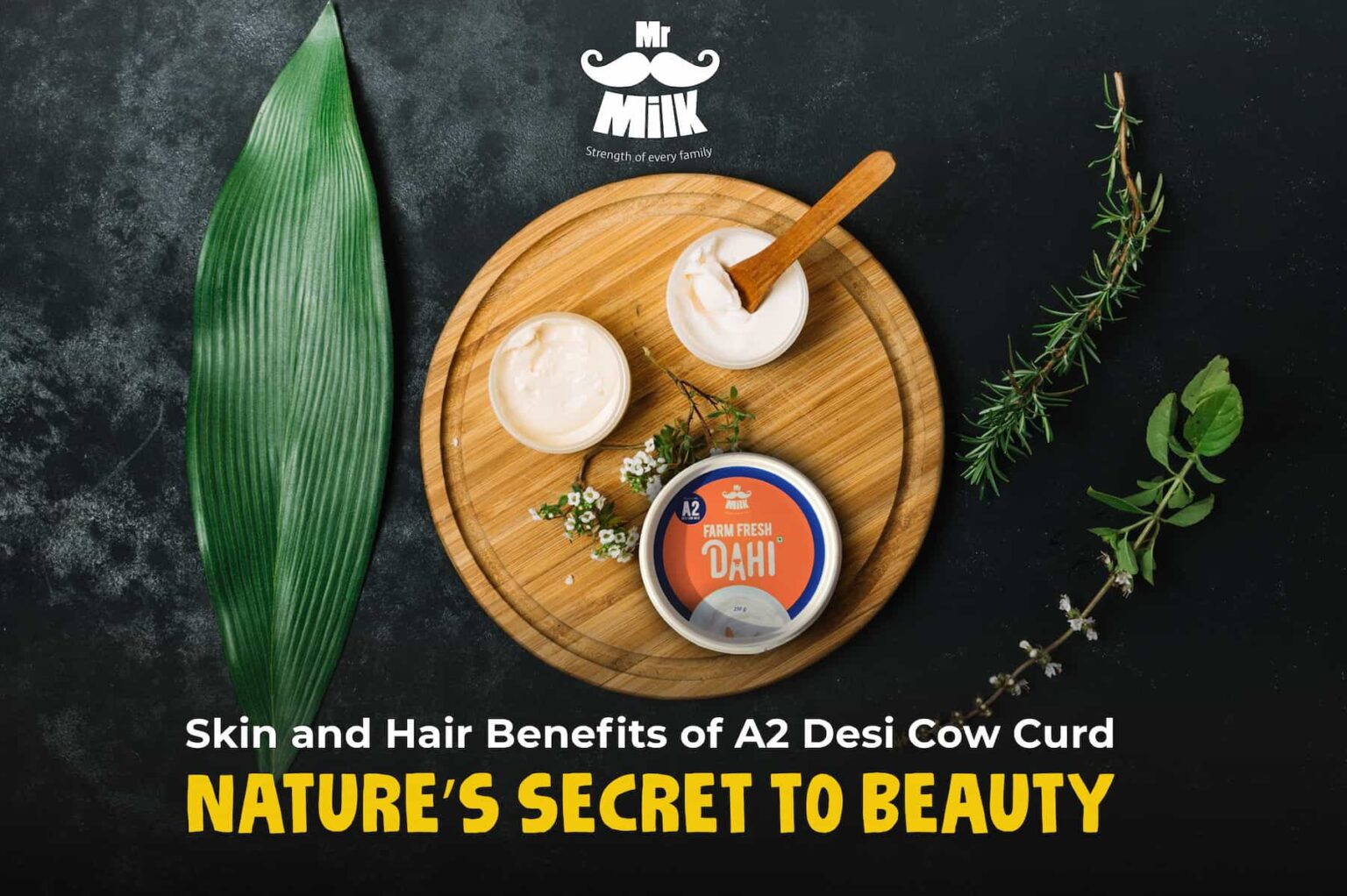 A2 Desi Cow Curd: Nature’s Solution for Skin & Hair Health